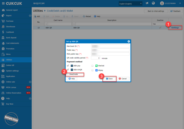 [Cambodia] Set up and make payment with ABA QR – MISA CUKCUK